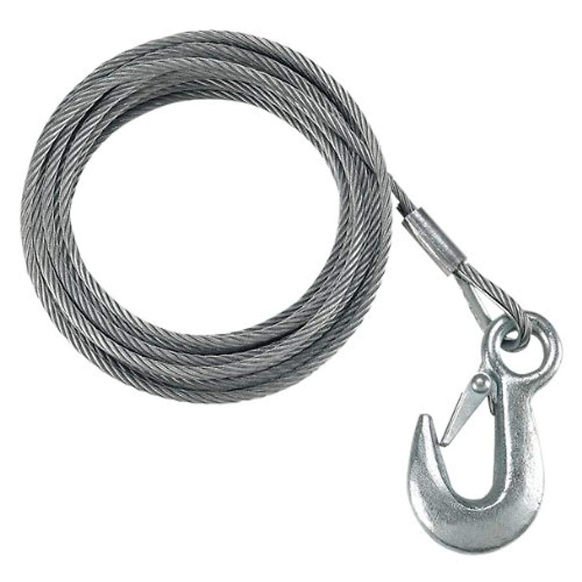 Fulton (WC325 0100) 3/16" x 25' Winch Cable with Hook