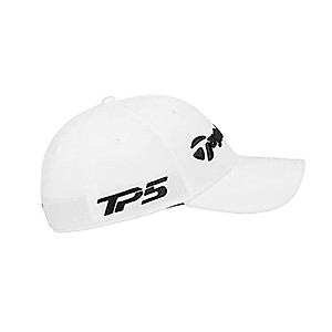 TaylorMade Tour Cage Structured Fitted Hat, White, Small/Medium