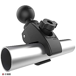RAM Mounts RAP-404U Tough-Claw Medium Clamp Ball Base with C Size 1.5" Ball for Rails 1" to 1.6"