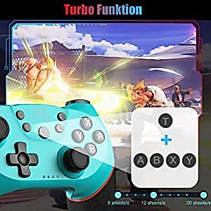 Rzzhgzq Wireless Controller for Switch/Switch Lite,Green Switch Pro Controller Gamepad Joypad Remote with Gyro Axis, Turbo and Adjustable Wireless Controller for Girl/Boy (GREEN)