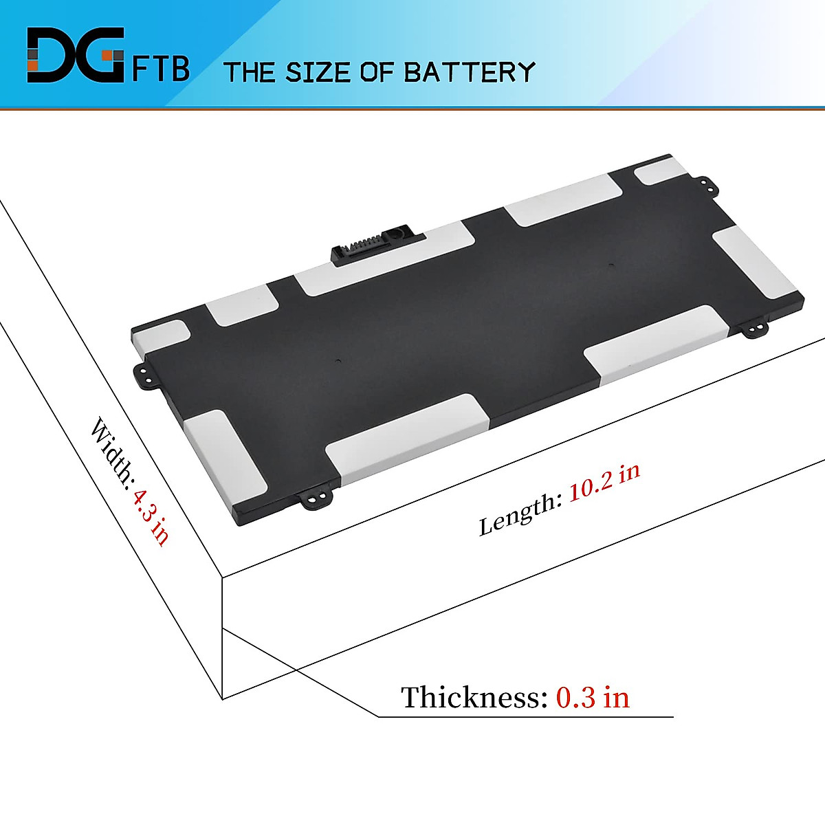 DGTEC New AA-PBUN4NP Laptop Battery for Samsung NP940Z5J NP940Z5L NP940Z5L-X01US NP940Z5L-X03US NP940Z5L-S03US Series BA43-00374A 4ICP6/60/80 (15.2V 57Wh/3780mAh)