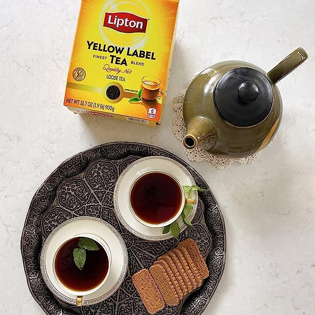 Lipton Yellow Label Loose Tea International Blend 31.74oz (1.9lb) 900g (1)