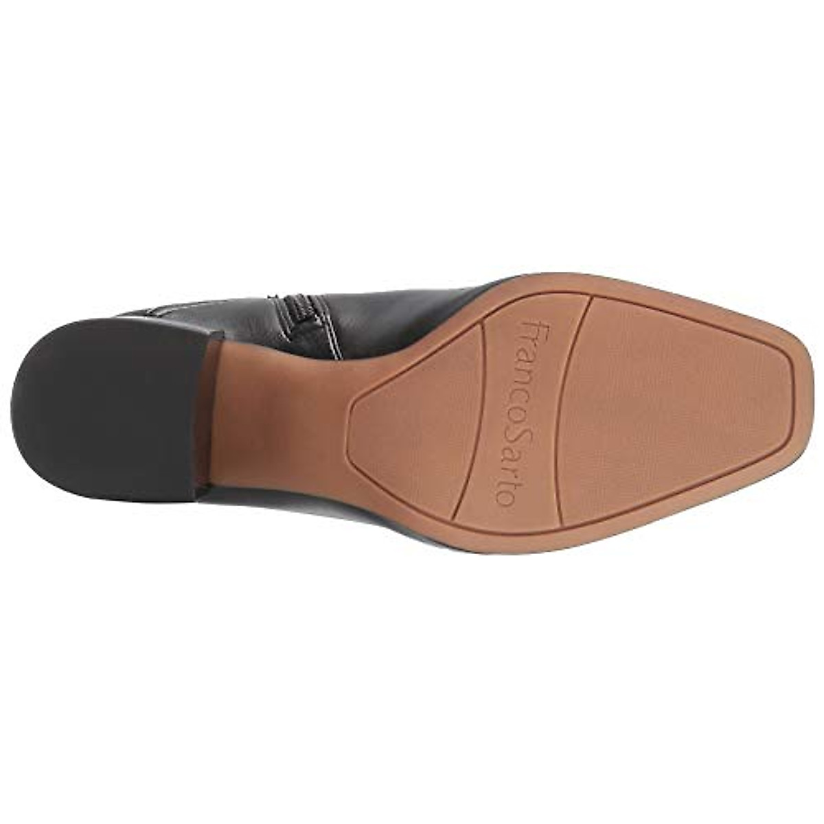 Franco Sarto Womens Tribute Knee High Heeled Boot Black Leather 7 M