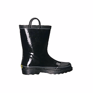 Western Chief Kids Firechief 2 Rainboot (Toddler/Little Kid/Big Kid) Black 2 Little Kid M