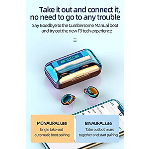 F9-5C Wireless Earphone 9D HiFi Stereo Headset Waterproof Game in-Ear Headphones LED Display BT 5.0 Earbuds F9-5C