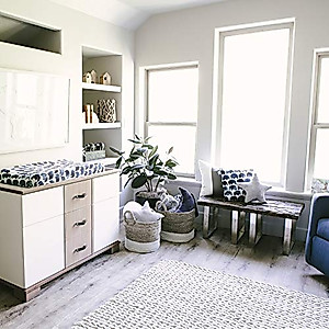 Oilo Baby Blanket Bundle | Cute Lightweight Cotton Fabric Comforter | Cozy, Soft wash & Waterproof Diaper Change pad, Blanket & Crib Sheet | for Infant/Toddler | Newborn Nursery Collection | Elephant