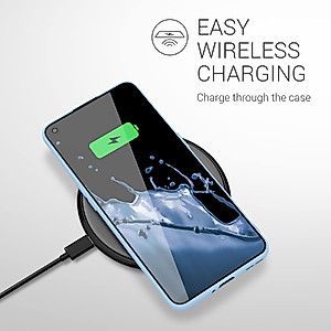 kwmobile Case Compatible with OnePlus 9 (EU/NA Version) Case - Soft Slim Protective TPU Silicone Cover - Light Blue Matte