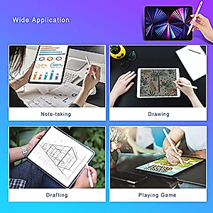 Stylus Pen for Apple iPad Pencil: iPad Pen Stylus with Palm Rejection Compatible with 2018-2023 Apple iPad 10th 9th 8th 7th 6th iPad Pro 11 inch 12.9 inch iPad Mini 5th 6th iPad Air 5th 4th 3rd Gen