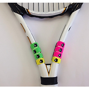 izzers Tennis Score Keeper, Mark & See Score Easily, 2-Pack, Pink/Green/Yellow