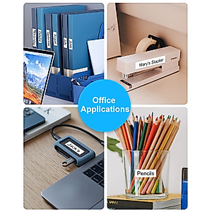 E1000 Label Maker Machine with 13-Pack 231 Label Tape, Portable Hand-Held Label Printer with Tape, QWERTY Keyboard, Easy to Use with Multiple Symbols, Labeler for Office/HomeOrganization, Orange