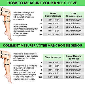 TechWare Pro Knee Brace for Women & Men - Knee Compression Sleeve for Knee Pain, Knee Support. Knee Brace for Meniscus Tear, ACL, and Arthritis with Side Stabilizers & Gel Pads (Black/Gray Medium)