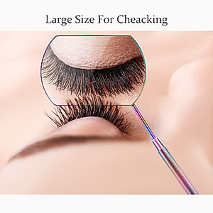 4 Pieces Mirror for Eyelash Lash Mirror for Eyelash Extensions Square Mirror Stainless Steel Eyelash Mirror Dental Mirror Lash Tools Beautiful Mirror