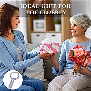 HYOIIO 10X Handheld Magnifying Glass-Lighted Reading Magnifier with 12 LED Lights Large and Real Magnifying Lens for Macular Degeneration, Seniors Reading, Soldering, Inspection, Coins