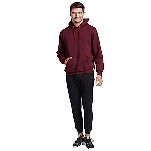 Russell Athletic Men's Dri-Power Pullover Fleece Hoodie, Maroon, Large