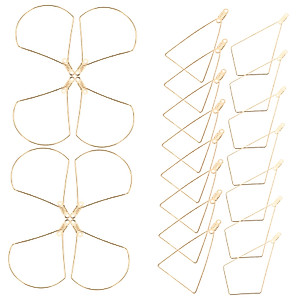 150 Pcs DIY Earring Hoop Earrings Parts Earrings Wire Hoops Earring Components Earrings Beading Jewelry Craft Art Accessories Earring Findings Charms Pendant Frame DIY Charm Ring