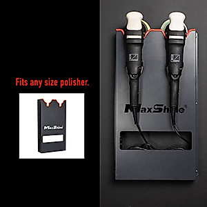 Maxshine Car Polisher Holder (Double Station) – Wall Mounted Holder, Durable & Convenient, Ideal solution for holding your car polishers, Anticorrosion, Make your space neat and organized