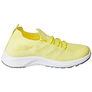 Ambience Women Athletic Comfy Running Shoe Bounce Back Sole US 6-11 Lace1 Multicolor (Yellow, Numeric_10)