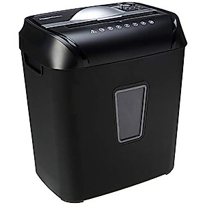 Amazon Basics 12 Sheet Cross-Cut Paper and Credit Card Home Office Shredder, Black