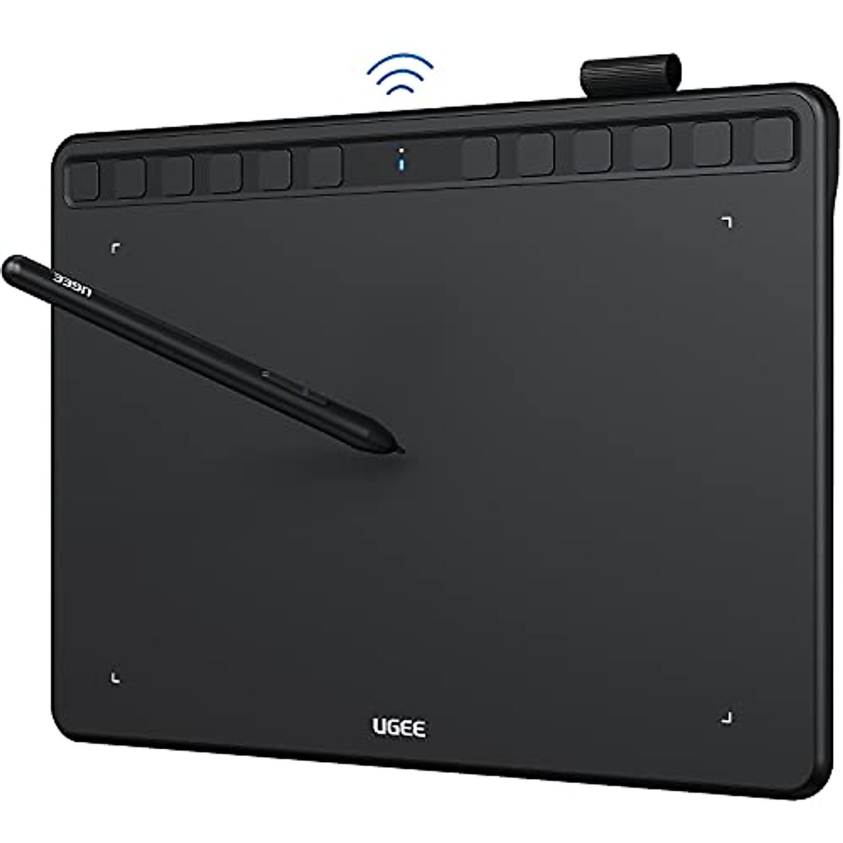 UGEE S1060W Wireless Graphic Drawing Tablet, 10X6.27 Digital Art Pen Tablet with 12 Shortcut Keys,Battery-Free Pen 8192 Pressure Compatible with Android, Windows, MAC OS, Chrome OS,Linux