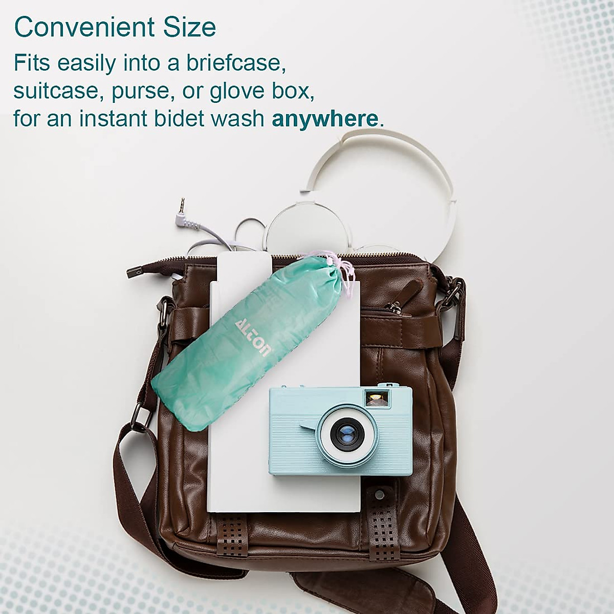 ALTON SHR20265, Non-Electric Toilet Portable Bidet, Retractable Travel Bidet, Green, 400ML