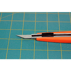 NT Cutter Multi-Use Plastic Cutter with Plastic Cutting Blade and Precision Knife Blade, 1 Cutter (M-500P)