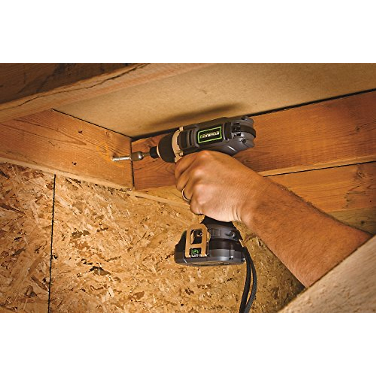 Genesis GLID12B 12-Volt Cordless Li-Ion Impact Driver, gray