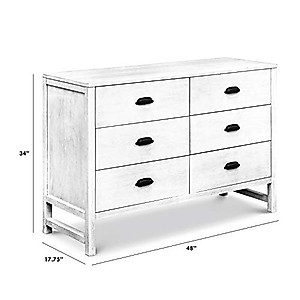 DaVinci Fairway 6-Drawer Double Dresser in Cottage White