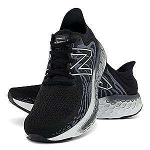 New Balance Men's Fresh Foam 1080 V11 Running Shoe, Black/Thunder, 11.5