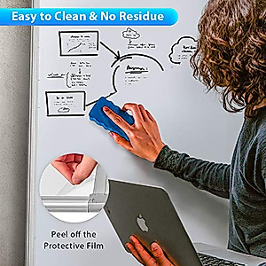 Mobile Whiteboard – 36 x 24 inches Portable Magnetic Dry Erase Board, 3' x 2' Stand Easel White Board Dry Erase Easel Standing Board w/Flipchart Hooks