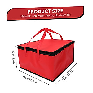 NAMOARLY 1pc Insulation Reusable Shopping Take- Out Insulated Grocery Cooler Car Accessories Pizza Heater Picnic Aluminum Cake Takeaway