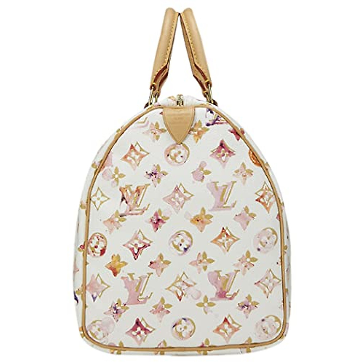 Louis Vuitton, Pre-Loved Richard Prince x Louis Vuitton, Pre-Loved Limited Edition Monogram Watercolor Speedy 35, White