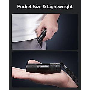 Morpilot Black Light Flashlight Mini UV Flashlight: 395nm Blacklight Flashlights, 9 Led Pet Urine Detector Light for Dog/Cat, Dry Stains, Resin Curing, Bed Bug