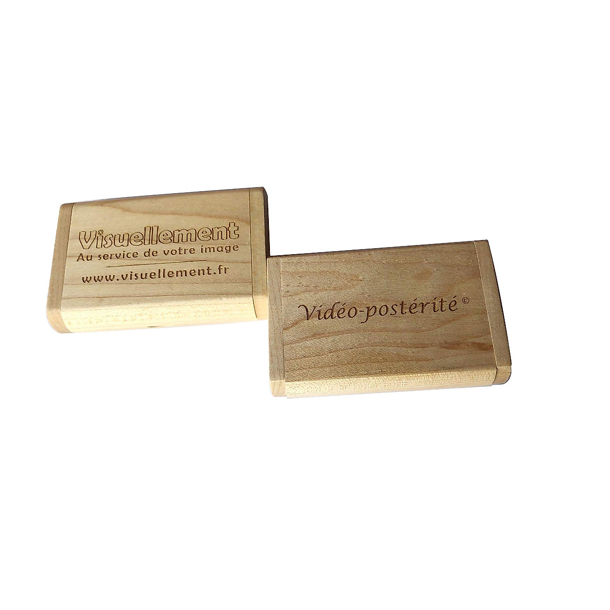 10PCS Maple Wood 2.0/3.0 USB Flash Drive with Wooden Box（Free Laser Engraving Logo）(2.0/8GB)
