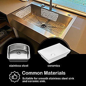 Surpahs 12" x 6" 4Pack Silicone Kitchen Sink Protector Mat