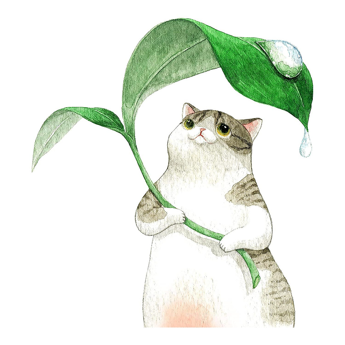 MEFOSS Cute Cat Wall Decal Removable Kitty Wall Decor Stickers 17'' × 19'' Peel and Stick Vinyl Decals Art for Living Room Kids Bedroom Playroom Nursery Wall Decorations