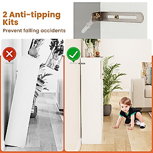 Tangkula 11-Cube Bookcase, Modern Freestanding White Geometric Bookshelf, Multifunctional Book Storage Organizer Display Cabinet with Anti-Tipping Kits for Living Room Study Office (2, White)