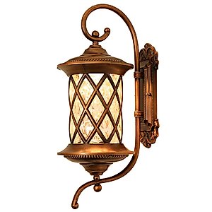 ZHDWOALG Farmhouse Chandelier Outdoor Wall Mount Light Fixture Waterproof Exterior Sconces with Aluminum Housing Wall Sconce Light Creative Wall Lantern for Patio, Deck, Yard, Garden, Path, Home Moder
