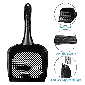 DHXYZZB Cat Kitty Litter Scoop Small Holes Fine Litter Scooper Shovel for Cat Dog Rabbits Hamster Snake Sifter Scoop High Qulity PVC Non-Toxic (2.5mm Hole)