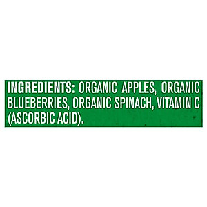 Gerber Organic Baby Food Pouches, 2nd Foods for Sitter, Apple Blueberry Spinach, 3.5 Ounce (Pack of 12)