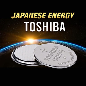 TOSHIBA CR1616 3V Lithium Coin Cell Battery Pack of 5