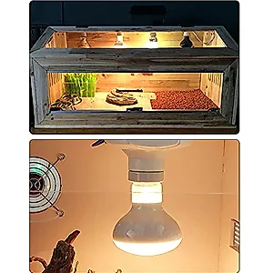 Abustle pig Basking Spot Daylight Lamp 75W UVA Heat Bulb Soft White Light Glass Basking Bulb Heat Lamp for Bearded Dragon, Reptile & Amphibian(2 Pack)