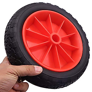 METER STAR 2pc 10" Kayak Cart Wheels, Puncture-Proof Tire Wheel for Kayak Canoe Trolley Cart Replacement Tire,Diameter Central Axis its 0.9",Solid Rubber