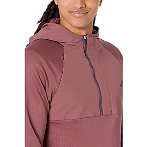 adidas Men's Fleece Anorak, Quiet Crimson, X-Large