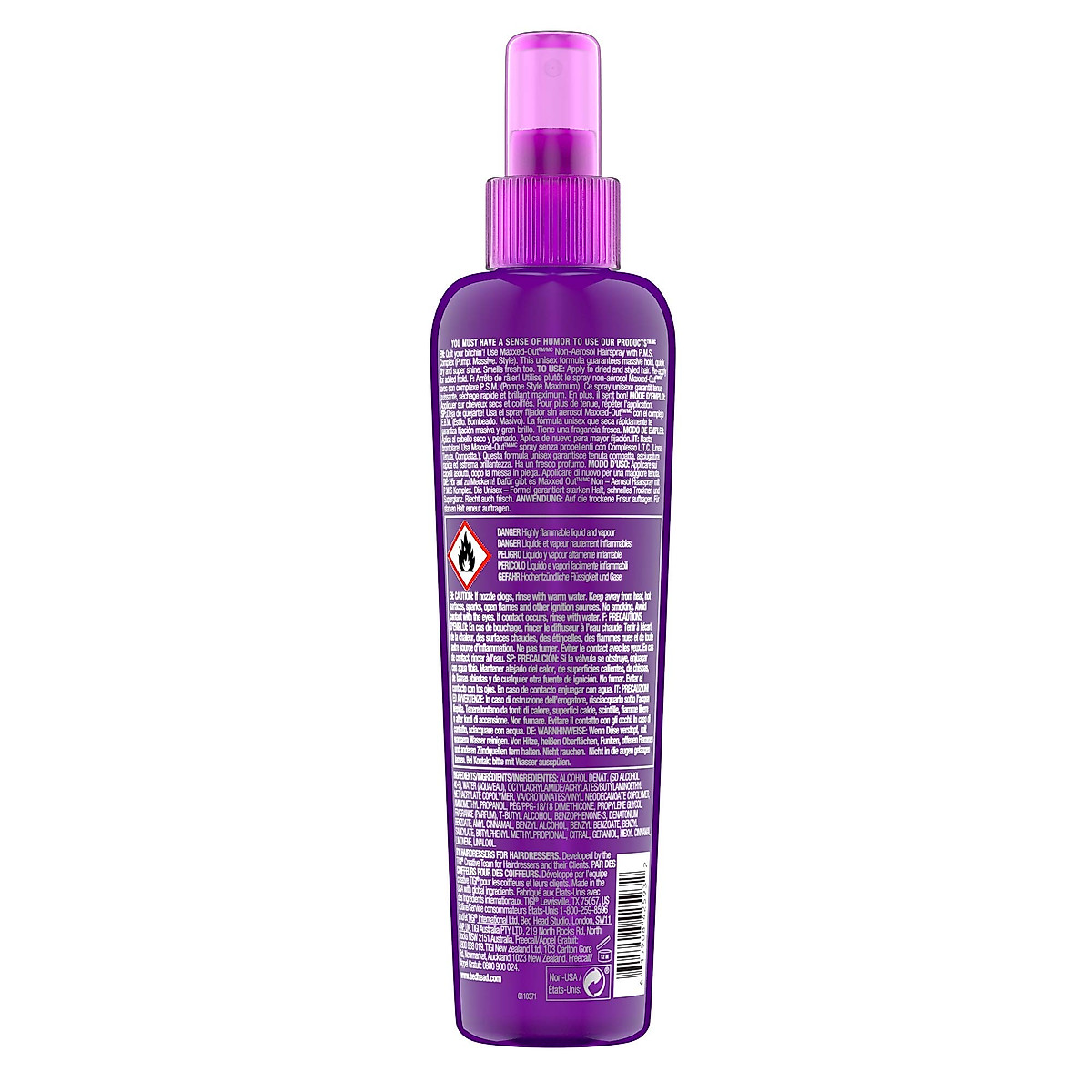 TIGI Bed Head Maxxed Out Massive Hold Hair Spray, 8 Ounce