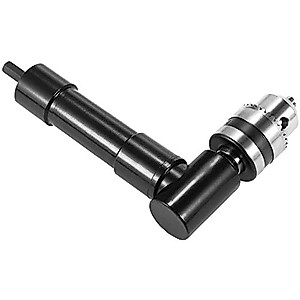 Right Angle Adapter Drill, Gearwoo 90 degree Cordless Right Angle Drill Attachment Adapter With 3/8" Keyed Chuck 8mm Hex Shank Power Tool Accessory