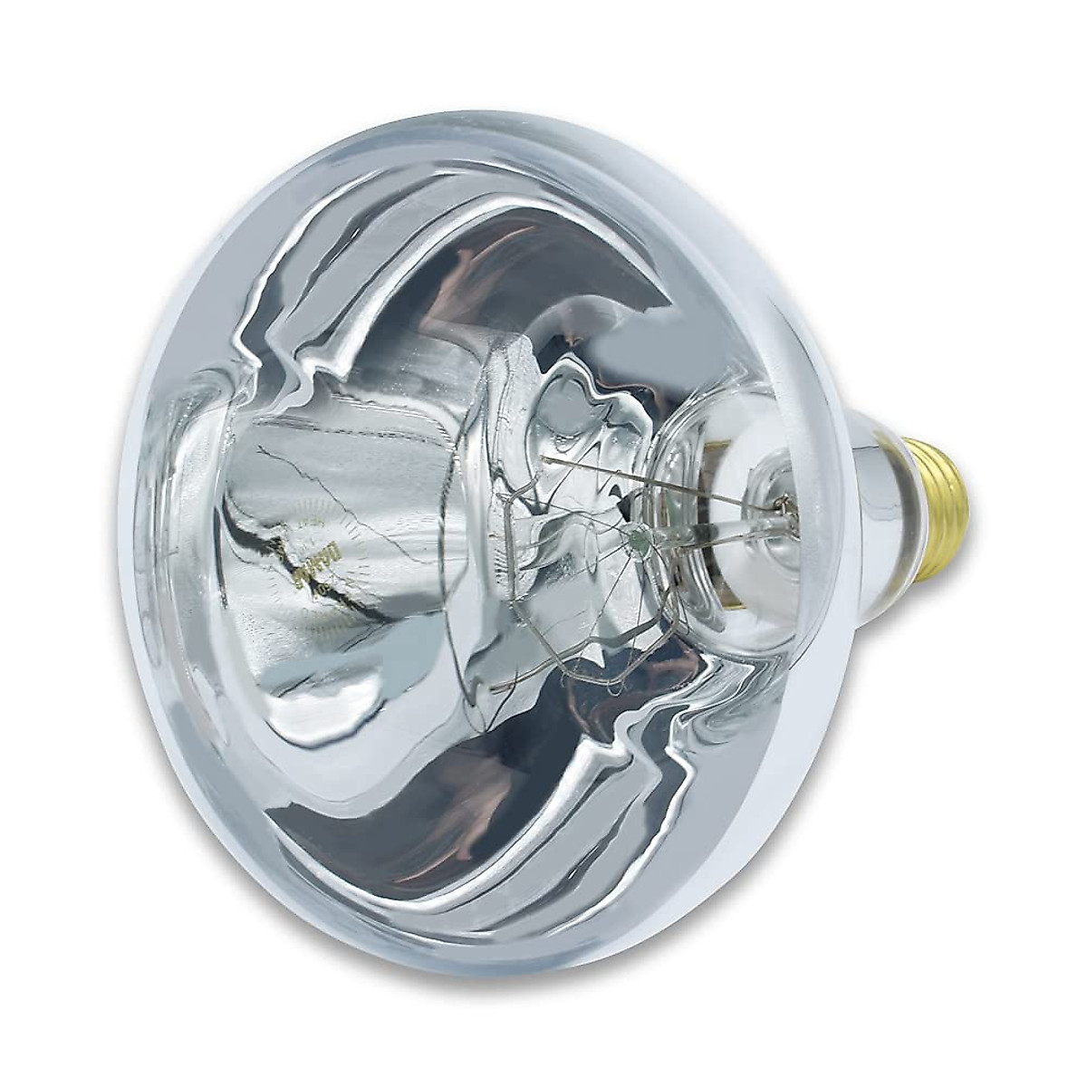 lumenivo 250W BR40 Heat Lamp Bulb Clear Heat Lamp - Bathroom Heat Lamp - Food Warmer Bulbs - Infrared Heat Light Bulb Flood Reflector Lamp with E26 Base - 120-130V