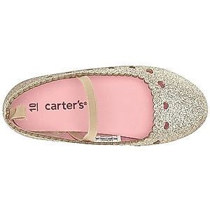 Carter's Ellaria Dress Shoe, Gold, 2 US Unisex Big Kid