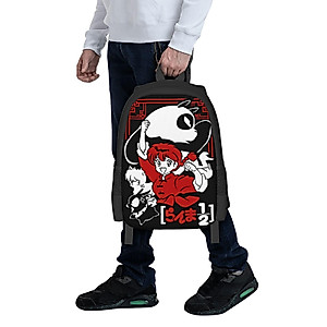 DHOUTSL Backpacks Ranma Anime ½ Laptop Backpack Unisex Multipurpose Double Shoulder Bag for Camping Travle Work Hiking Gifts