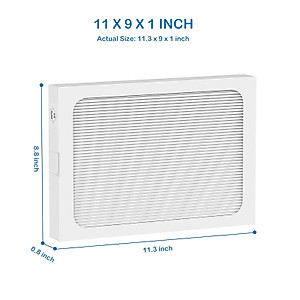 9 x 11 x 1 MERV 13 Replacement Dehumidifier Filter Compatible with Santa Fe Compact70, Ultra70, Element, Compact2, UA 65H dehumidifier Models, 4 Pack