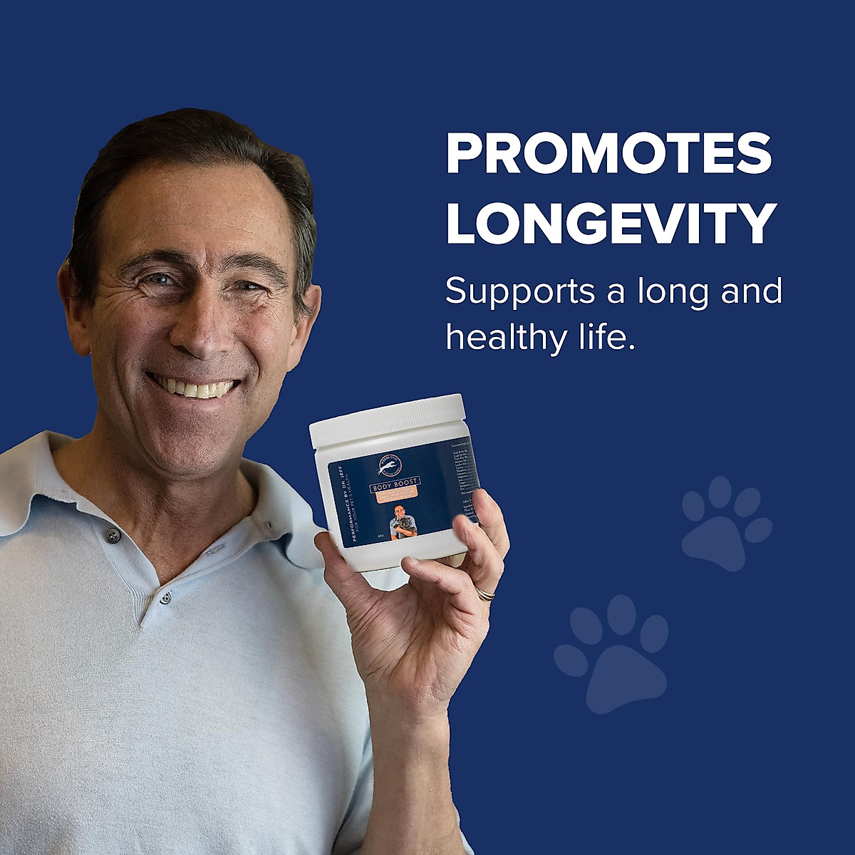 Dr. Jeff Werber Body Boost Multivitamin for Dogs - Heart Shaped Soft Chews with Essential Omega Fatty Acids, Vitamins and Minerals of Dogs - Tasty Beef Flavor - 60 ct.